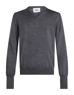 Alpha Studio Sweater Charcoal Size Merino Wool