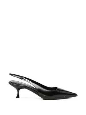 Prada Leather Slingback Pumps - Multicolor