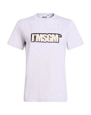 MSGM T-shirt Size Cotton - Grey