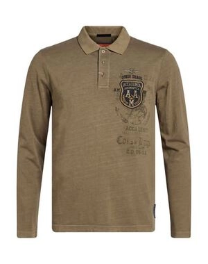 AERONAUTICA MILITARE Polo Shirt Military Size Cotton - Green