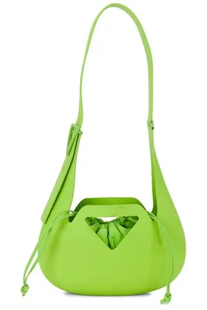 Bottega Veneta Small Moulded Shoulder Bag In Green - Acid Green
