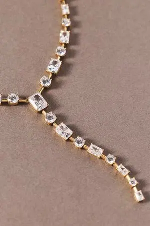 Nadri Charli Baguette Lariat Necklace