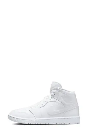 JORDAN Air 1 Mid Sneakers - White/white/white