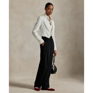 Ralph Lauren Spelman College Cropped Linen Blazer