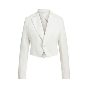 Ralph Lauren Spelman College Cropped Linen Blazer
