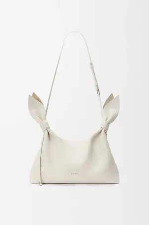 Loewe Medium Scarf Bag In Smooth Calfskin - Snow-white