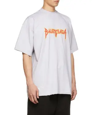 Balenciaga Oversized Metal Logo T-shirt