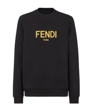 Fendi Cotton Sweatshirt - Black
