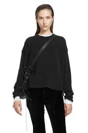 ANN DEMEULEMEESTER Nikita Printed Long Sleeve T-shirt - Black