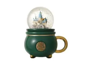 STARBUCKS 5oz Harry Potter Snow Globe Mug - Green