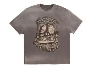 TRAVIS SCOTT Cactus Jack X Takashi Murakami Melted Utopia Dream Zodiac Tee Shirt - Brown