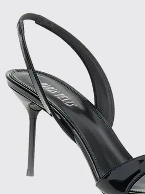Paris Texas Lidia Patent Leather Mid-heel Slingback Sandals