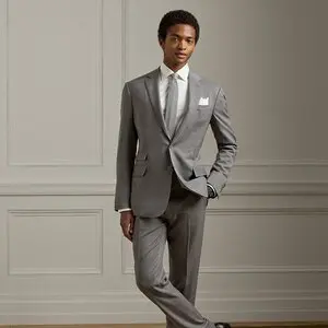 Ralph Lauren Kent Handmade Wool Gabardine Suit - Medium Grey