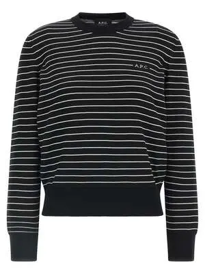 A.P.C. A.P.C. 'Sima' Striped Cotton Knit Sweater