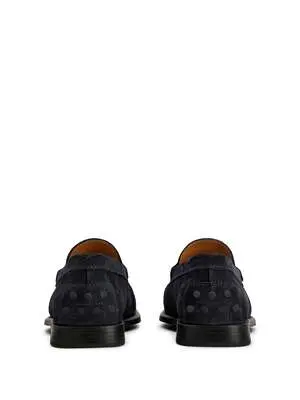 TOD'S Suede Gathered Loafers