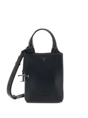TOD'S Micro Handbag With T-pendant - Black