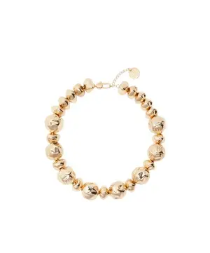 Max Mara Irregular Sphere-adorned Choker Necklace - Golden