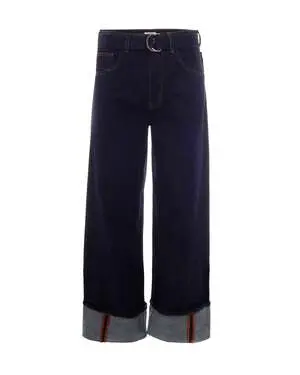 Liu Jo High-rise Straight-leg Jeans In 100% Cotton