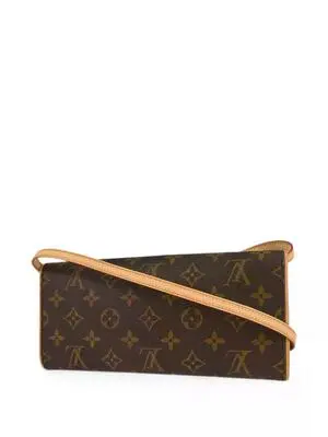 LOUIS VUITTON 2001 Gm Pochette Twin Monogram Shoulder Bag