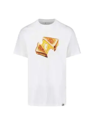 Carhartt Work In Progress Cheese Toast Graphic T-shirt In Organic Cotton Single Jersey - White