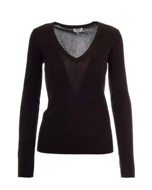 Liu Jo V-neck Knit Sweater - Mole Lux