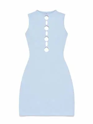 Cult Gaia Sleeveless Cut-out Mini Dress - Light Blue