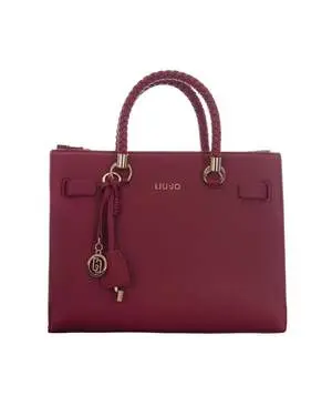 Liu Jo LIU JO PU Leather Crossbody Bag With Braided Top Handles Brick Red