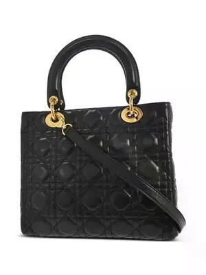 Dior Lady Tote Bag - Black