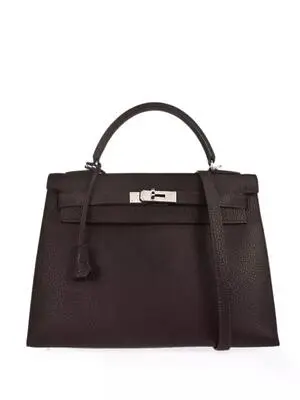 Hermès 2007 Fjord Kelly 32 Sellier Tote Bag - Brown