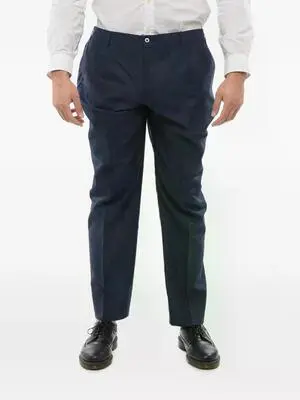 Corneliani Unlined Belt-loop Trousers - Blue