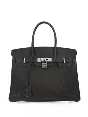 Hermès 2008 30 Birkin Tote Bag - Black