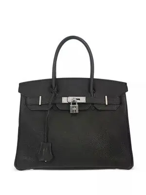 HERMÈS Hermès 2008 Black Togo Leather Birkin 30 Tote Bag