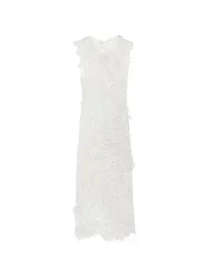 Simkhai Dahlia Floral-lace Midi Dress - White