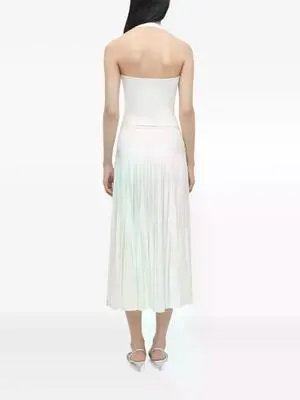 Simkhai Margoux Pleated Knit Midi Skirt