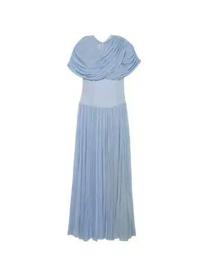 Simkhai Nancie Cape Maxi Dress - Blue