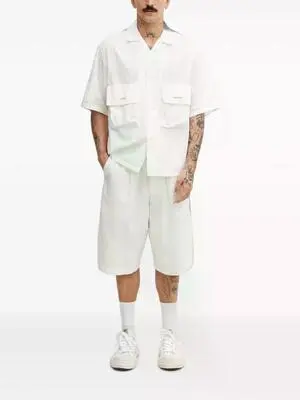 Undercover Pleated Elasticated-waist Shorts - Neutrals