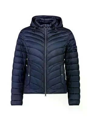 BETTY BARCLAY Quilted Hooded Jacket - Blue