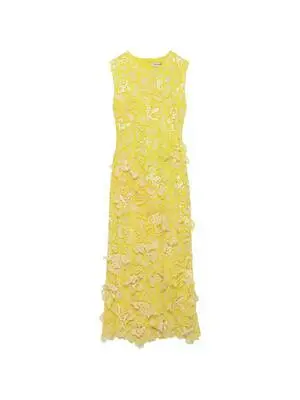 Simkhai Dahlia Lace Midi Dress - Yellow