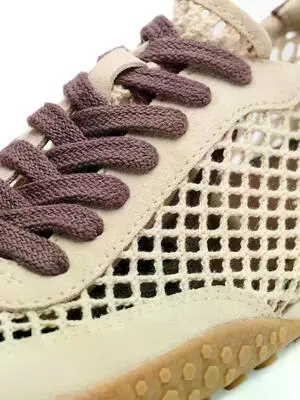 HOFF Bridge Fishnet Mesh-panelled Suede Sneakers