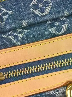 LOUIS VUITTON Monogram Denim Neo Speedy Handbag - Blue