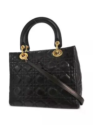 Dior Lady Cannage Handbag - Black