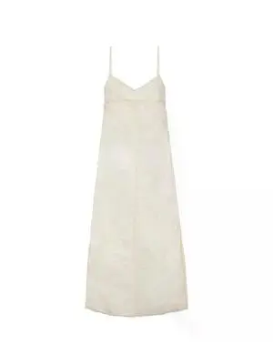 Simkhai Leah Crinkled-effect Backless Midi Dress