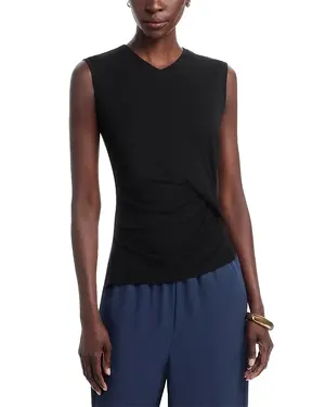 Theory Cotton Modal Tank - Black