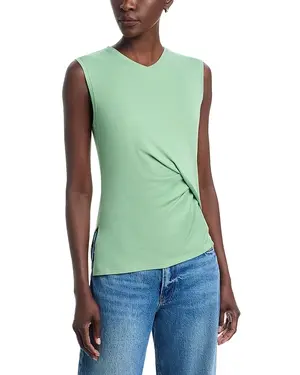 Theory Cotton Modal Tank Delicate Green