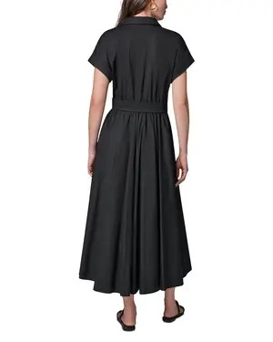DONNA KARAN WEEKEND Donna Karan Maxi Shirt Dress - Black