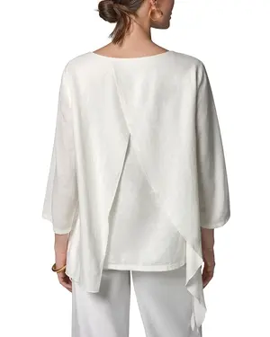 DONNA KARAN WEEKEND Donna Karan Asymmetric Layer Top - Cream