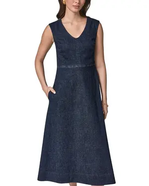 DONNA KARAN WEEKEND Donna Karan Denim Midi Dress