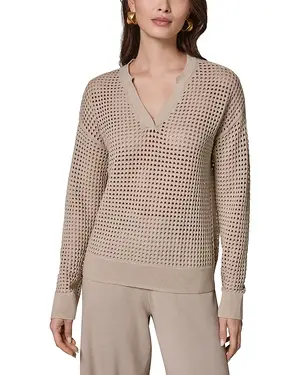 DONNA KARAN WEEKEND V-neck Sweater