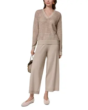 DONNA KARAN WEEKEND V-neck Sweater