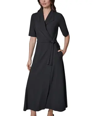 DONNA KARAN WEEKEND Donna Karan Wrap Dress - Black